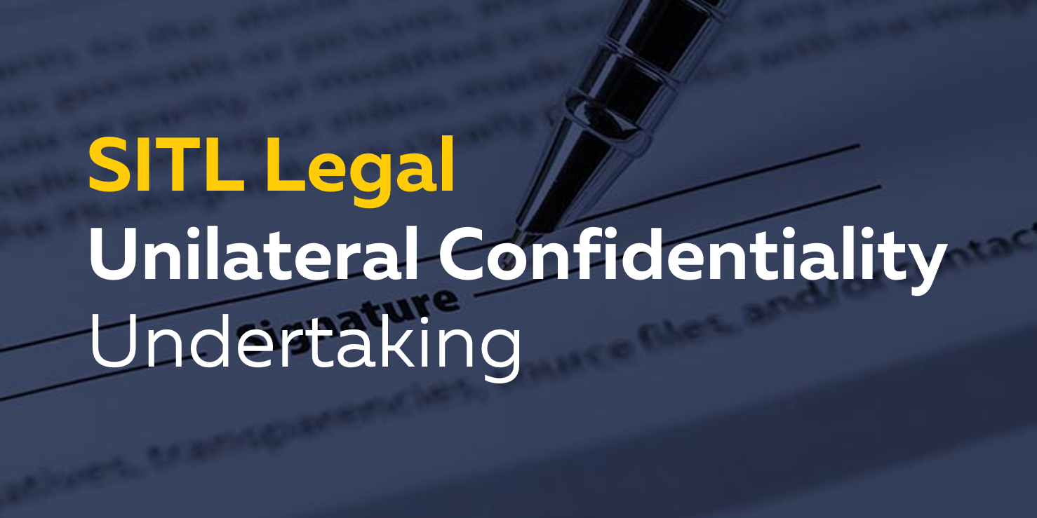 Unilateral Confidentiality Undertaking - Moneyweb