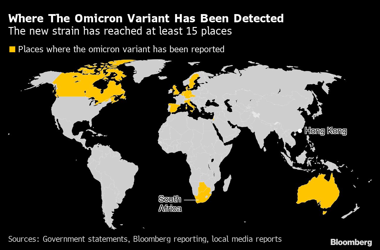 Omicron reaches nations from UK to Spain in widening spread - Moneyweb