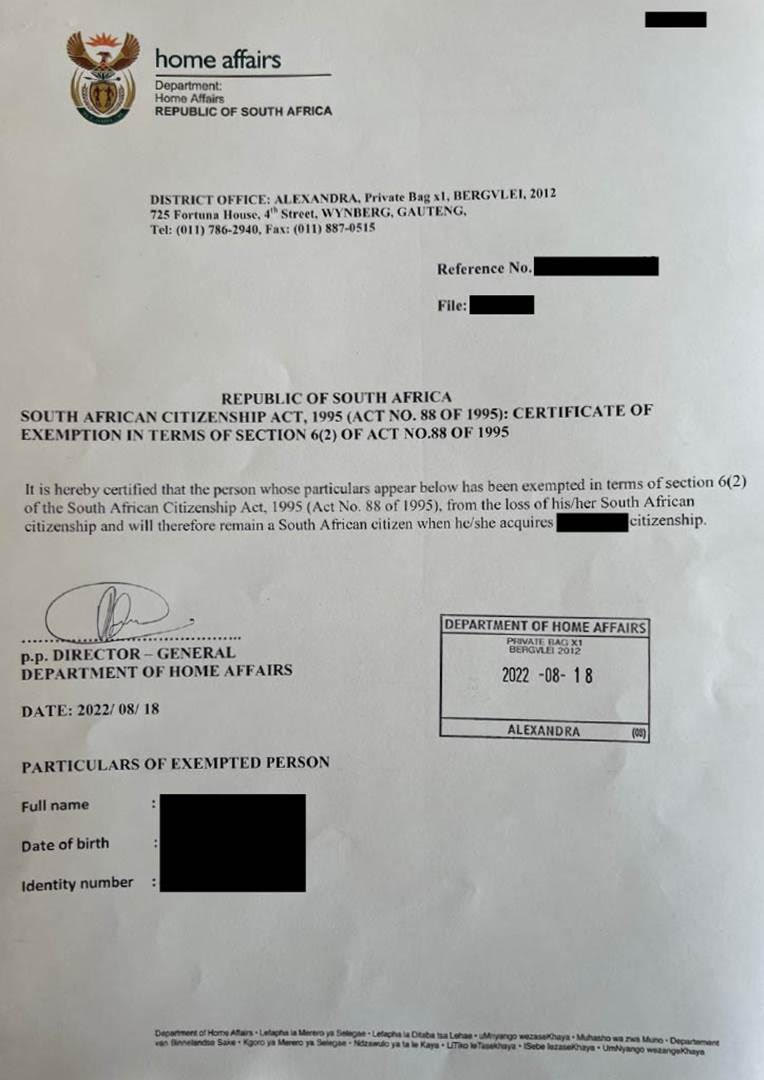 What South Africans lose when adopting foreign citizenship - Moneyweb