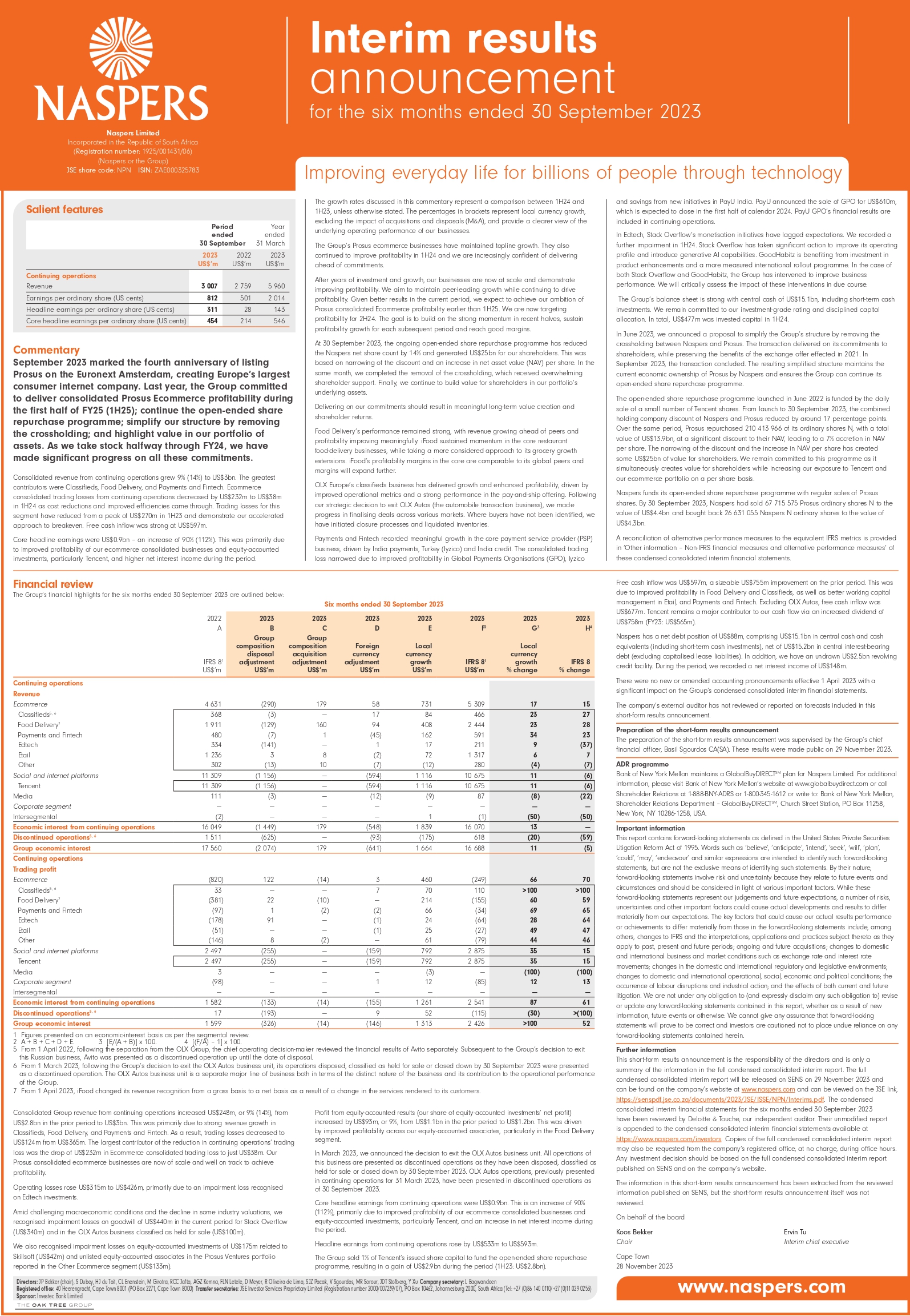 Large discount continues to haunt Naspers - Moneyweb