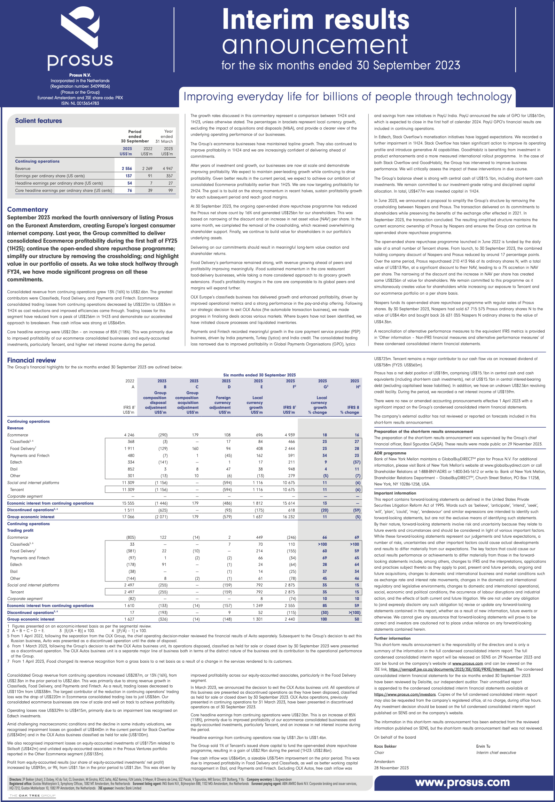 Prosus and Naspers turning the corner? - Moneyweb