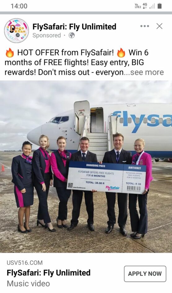FlySafair warns against scams - Moneyweb