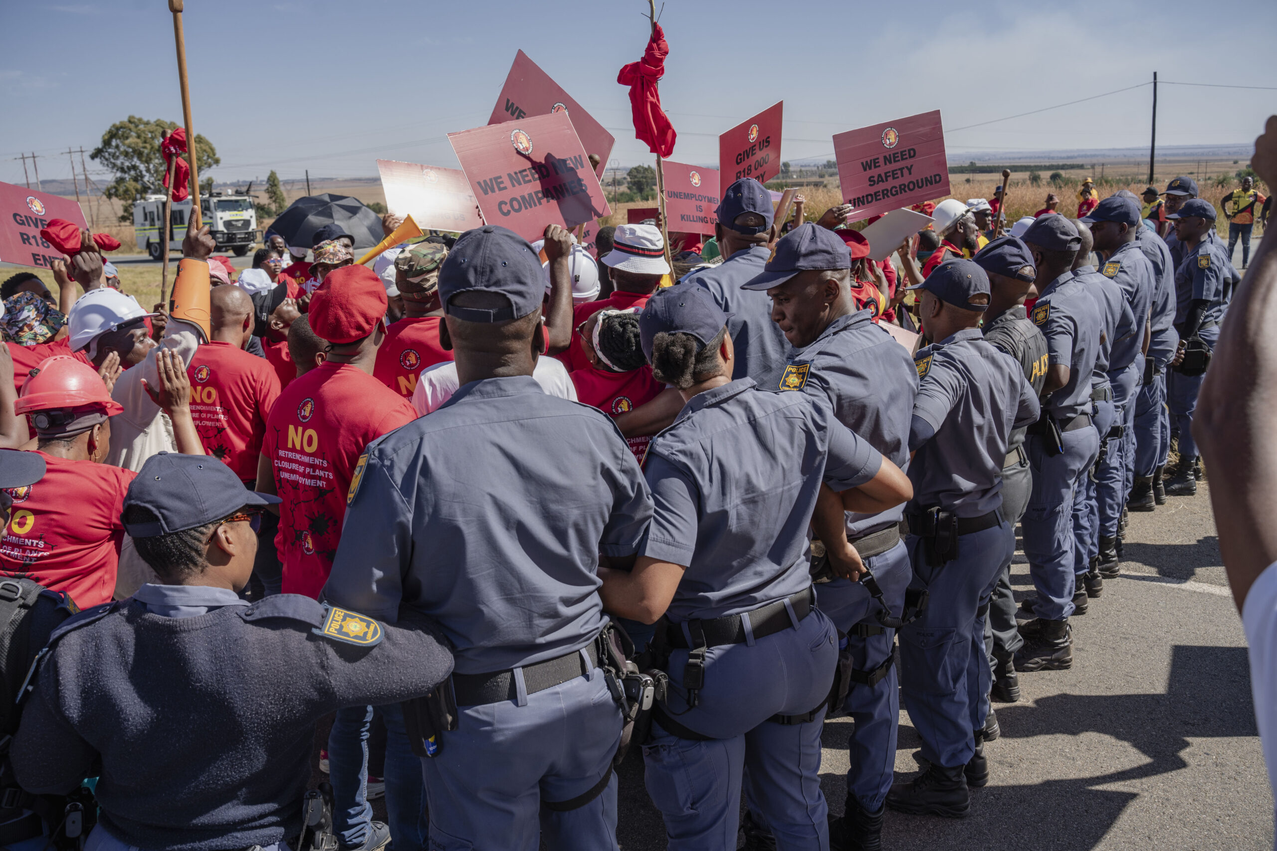 Workers march against looming retrenchments at Sibanye - Moneyweb