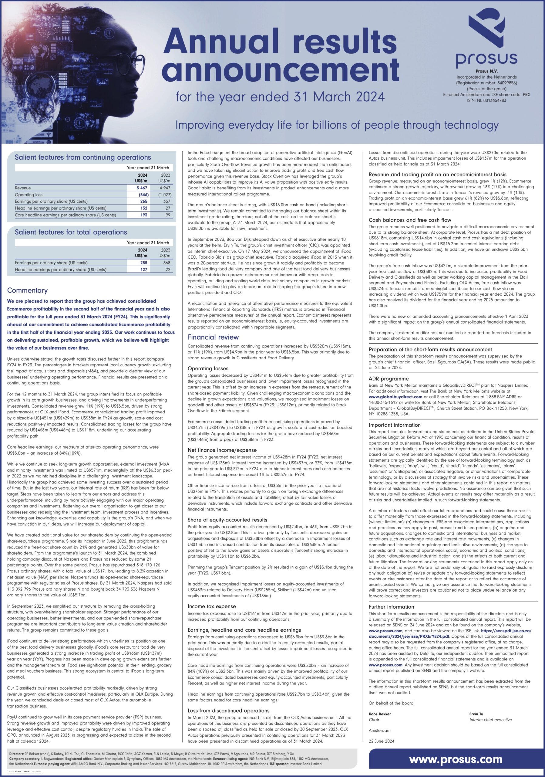 Prosus and Naspers operations improve, but still reliant on Tencent ...