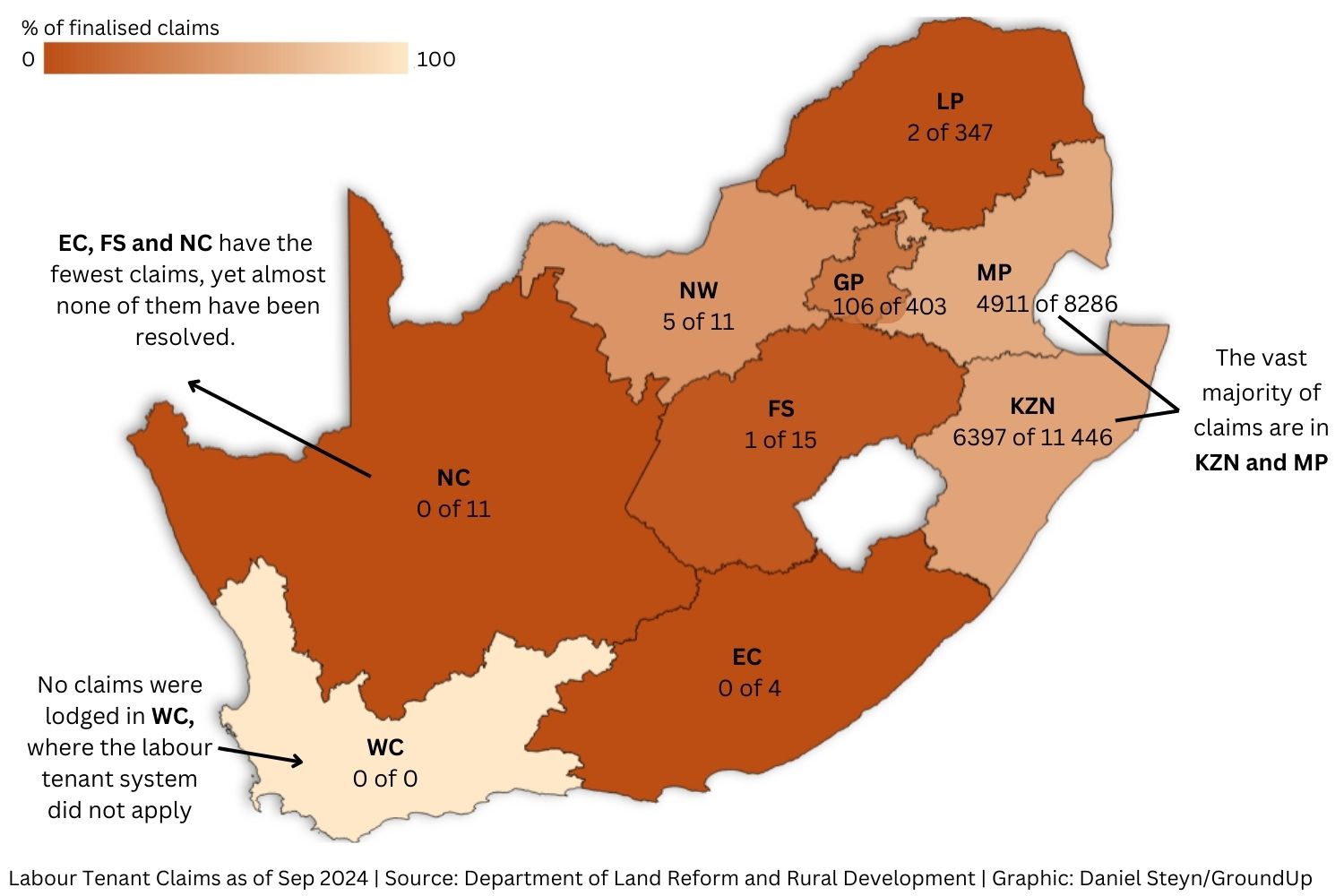 After 22 years, almost half of labour tenant land claims are unresolved ...