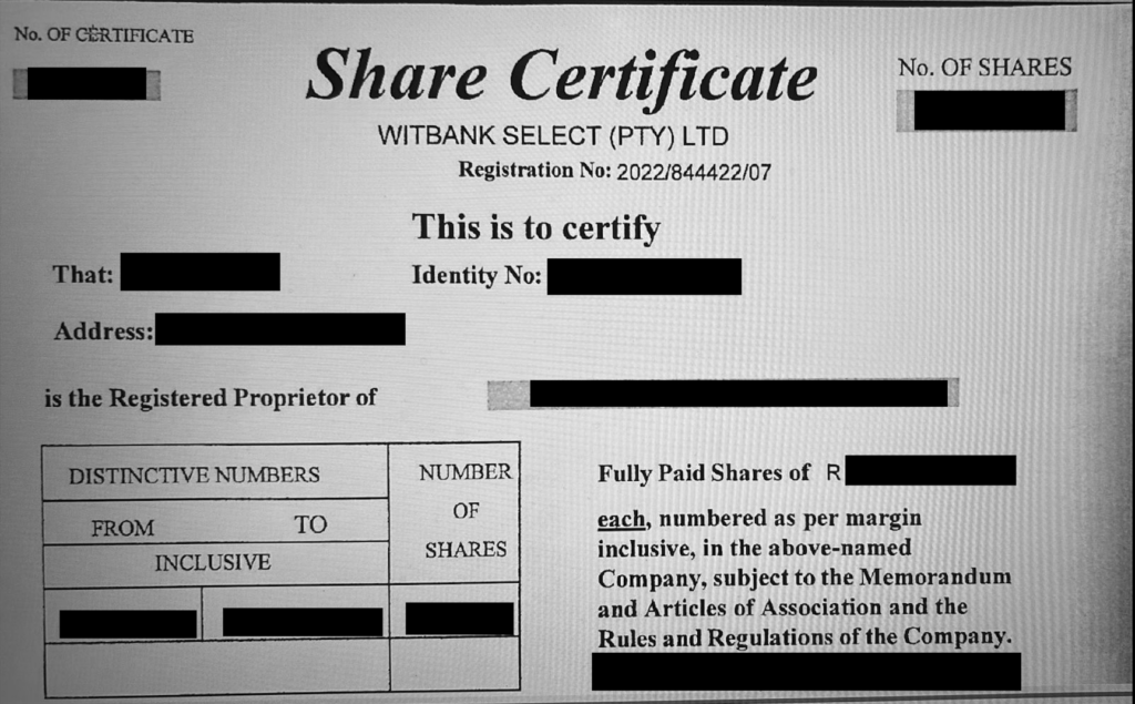 KleuterZone share certificates reference companies that do not exist ...