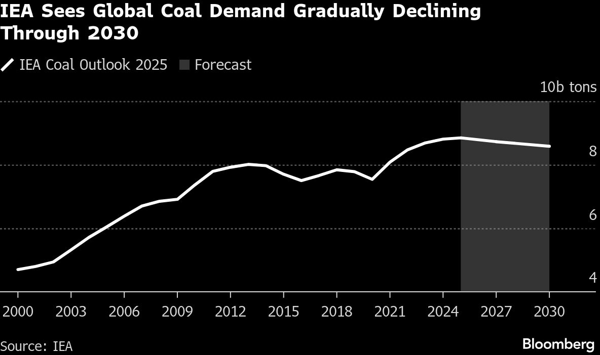 Coal Demand to begin gradual decline through 2030, IEA says - Moneyweb